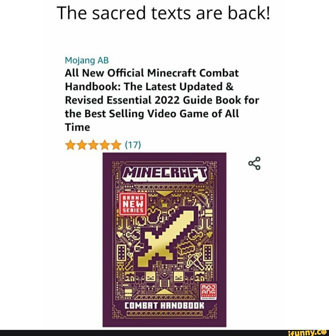 The sacred texts are back! Mojang AB All New Official Minecraft Combat ...