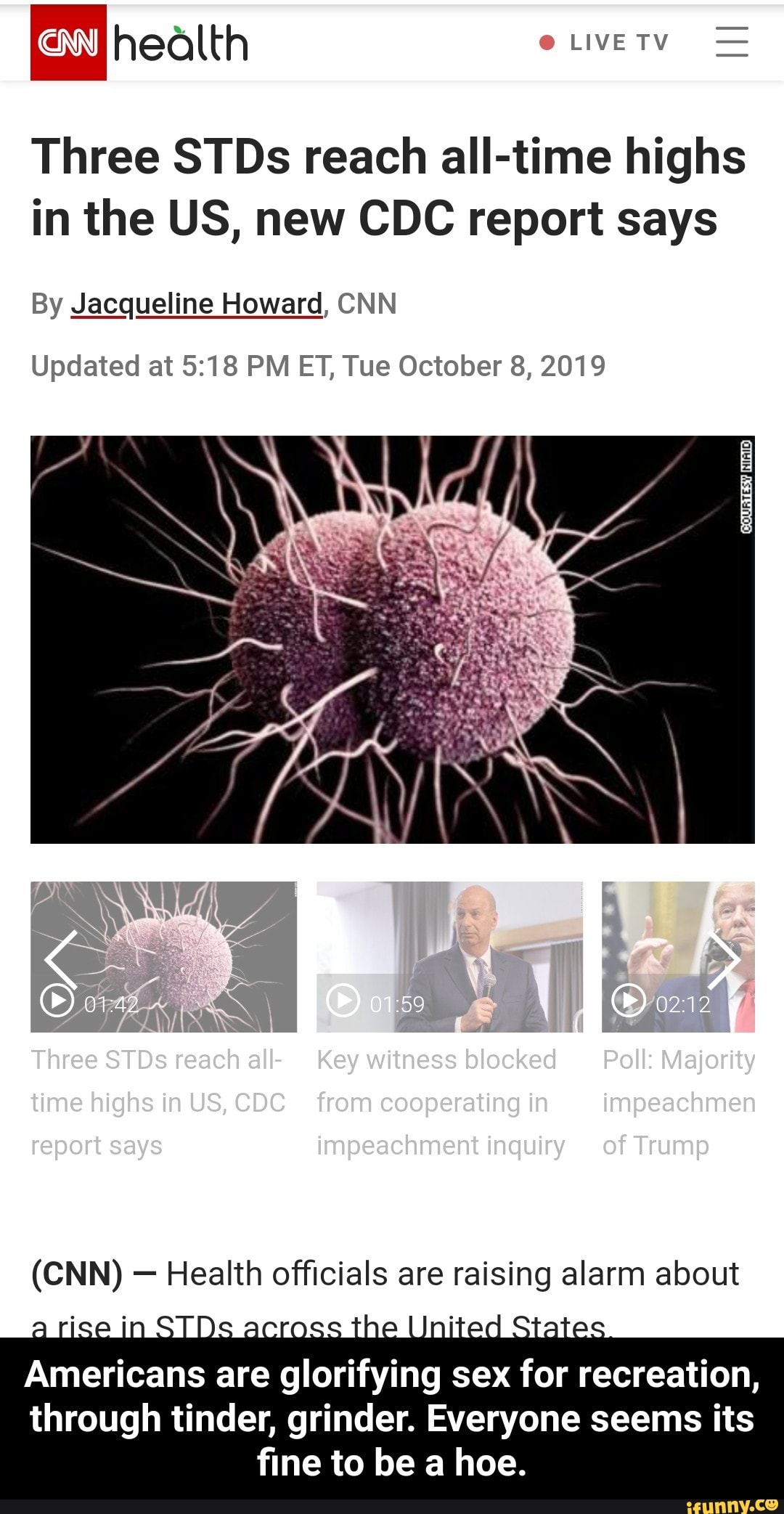 Three STDs reach all-time highs in the US, new CDC report says By ...