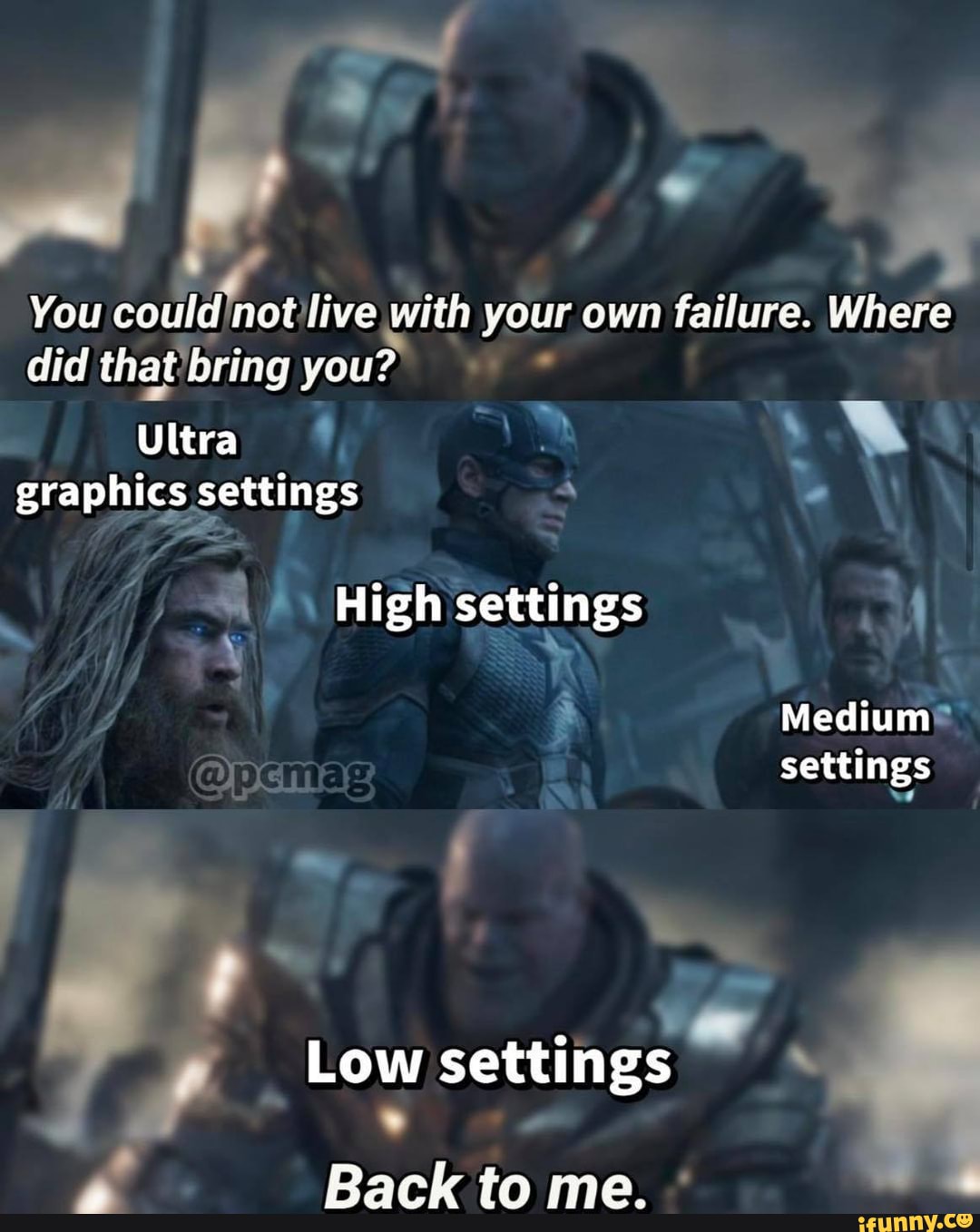 You could not live with your own failure. Where did that bring you ...