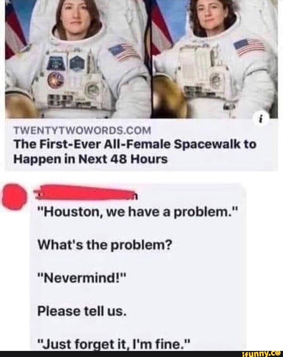TWENTY The First-Ever All-Female Spacewalk to Happen in Next 48 Hours ...