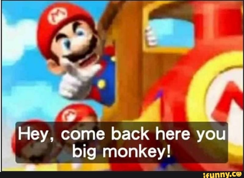 G- Hey, come back here you big monkey! - iFunny :)