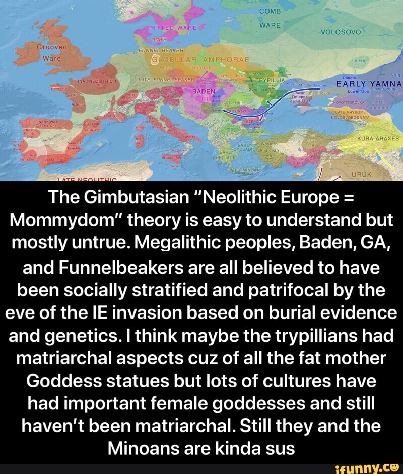 EARLY YAMNA The Gimbutasian "Neolithic Europe = Mommydom" theory is ...
