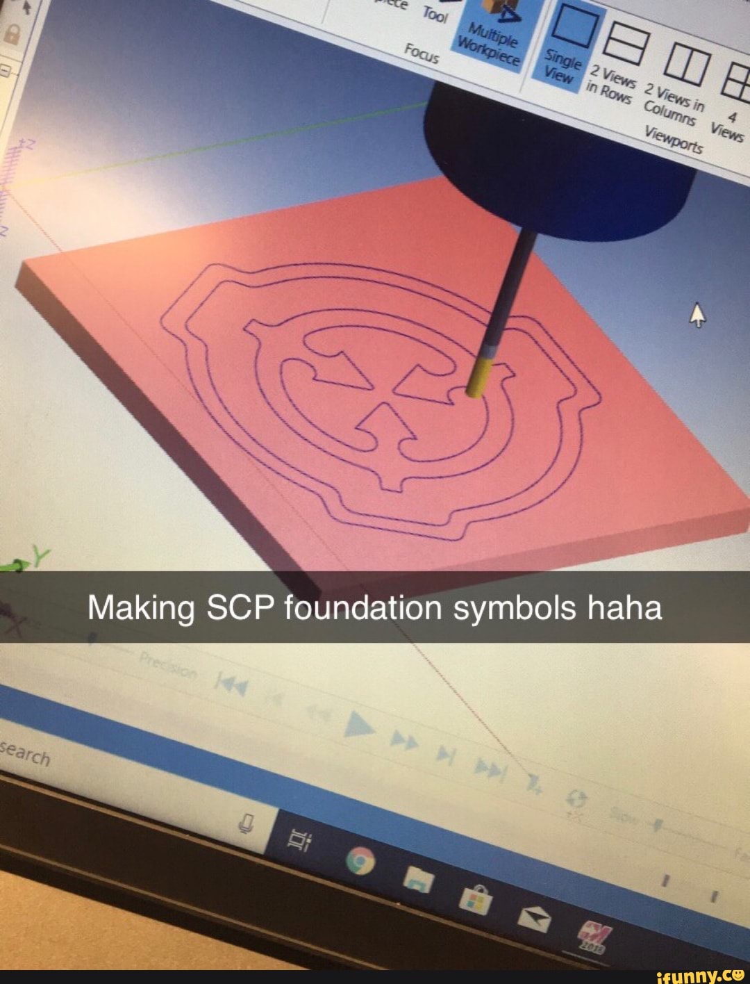 Making SCP foundation symbols haha - iFunny