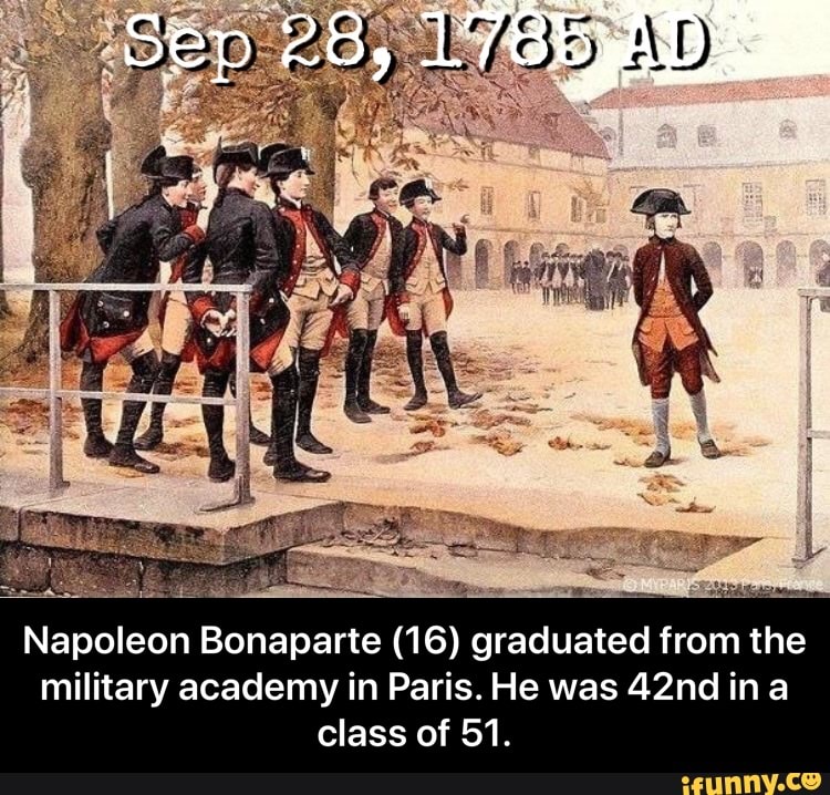 Napoleon Bonaparte (16) graduated fro military academy in Paris. He was ...