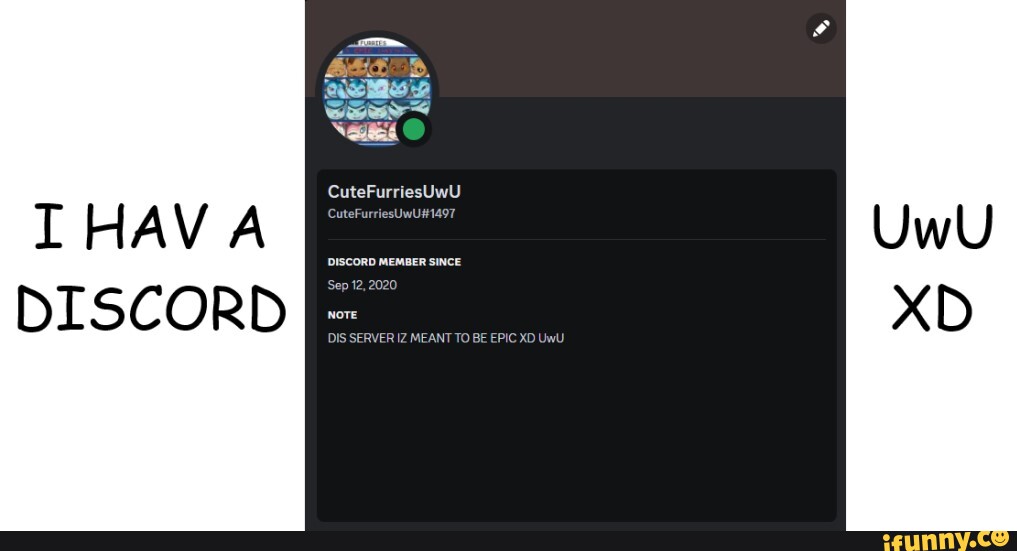 I HAV DISCORD UwU XDD XD - CuteFurriesUwU DISCORD MEMBER SINCE Sep 12 ...