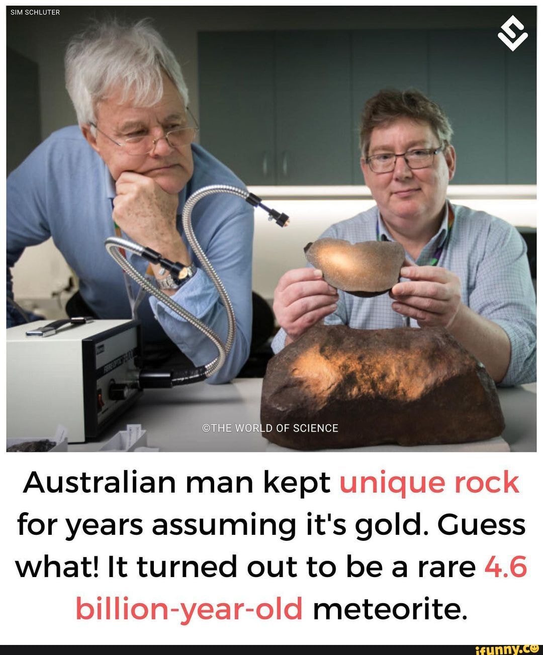 FTHE WORLD OF SCIENCE Australian man kept unique rock for years ...