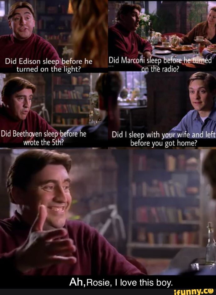 Did Edison sleep \before he Did Marconi sleep before turned on the ...