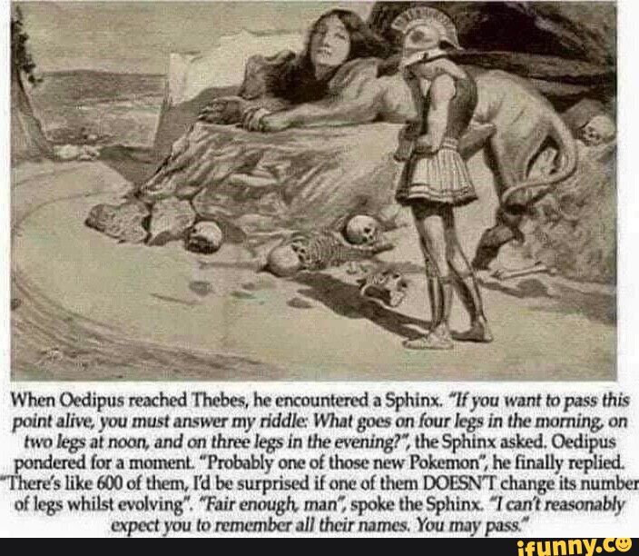 Riddle Of The Sphinx Oedipus