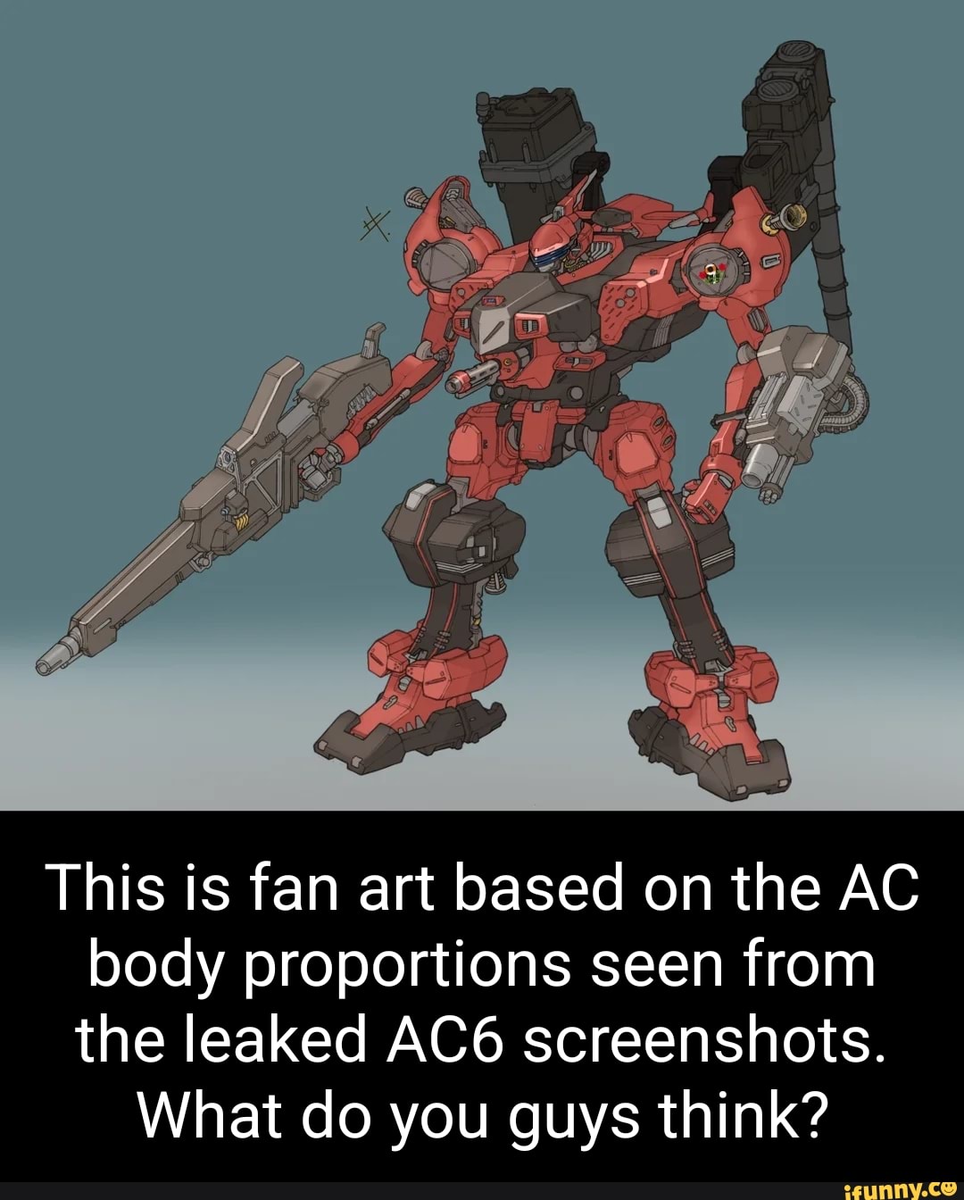 This is fan art based on the AC body proportions seen from the leaked ...