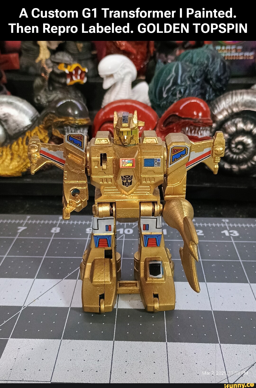A Custom Gi Transformer I Painted. Then Repro Labeled. GOLDEN TOPSPIN ...