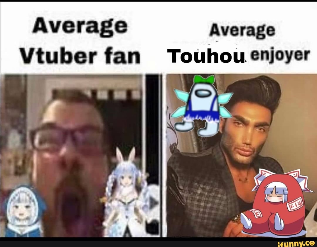 Average Average Vtuber fan Touhou enjoyer - iFunny