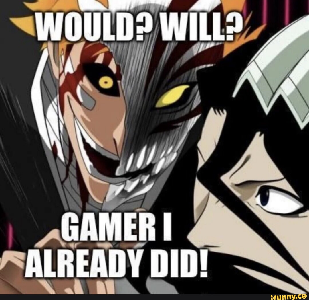 WOULD? WILL? \ it/ / GAMER I ALREADY DID! - iFunny