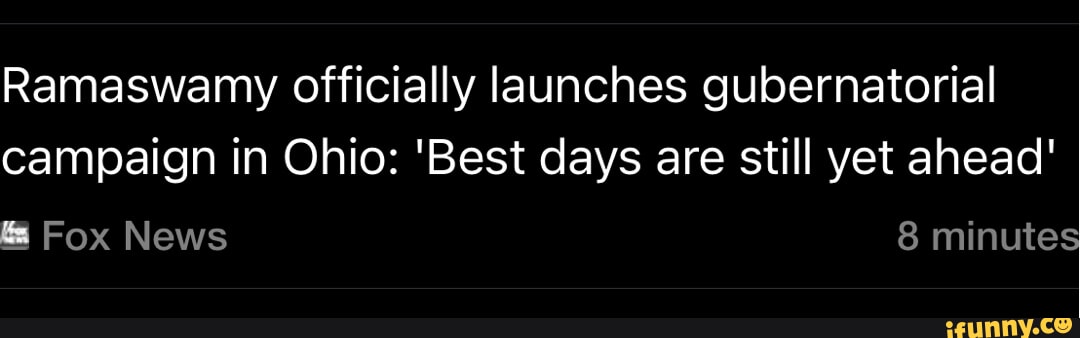 Ramaswamy officially launches gubernatorial campaign in Ohio: 'Best ...