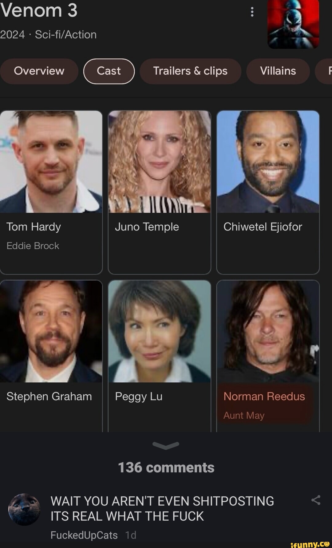 Venom 3 2024 Overview Cast Trailers & clips Villains I Tom Hardy Juno ...