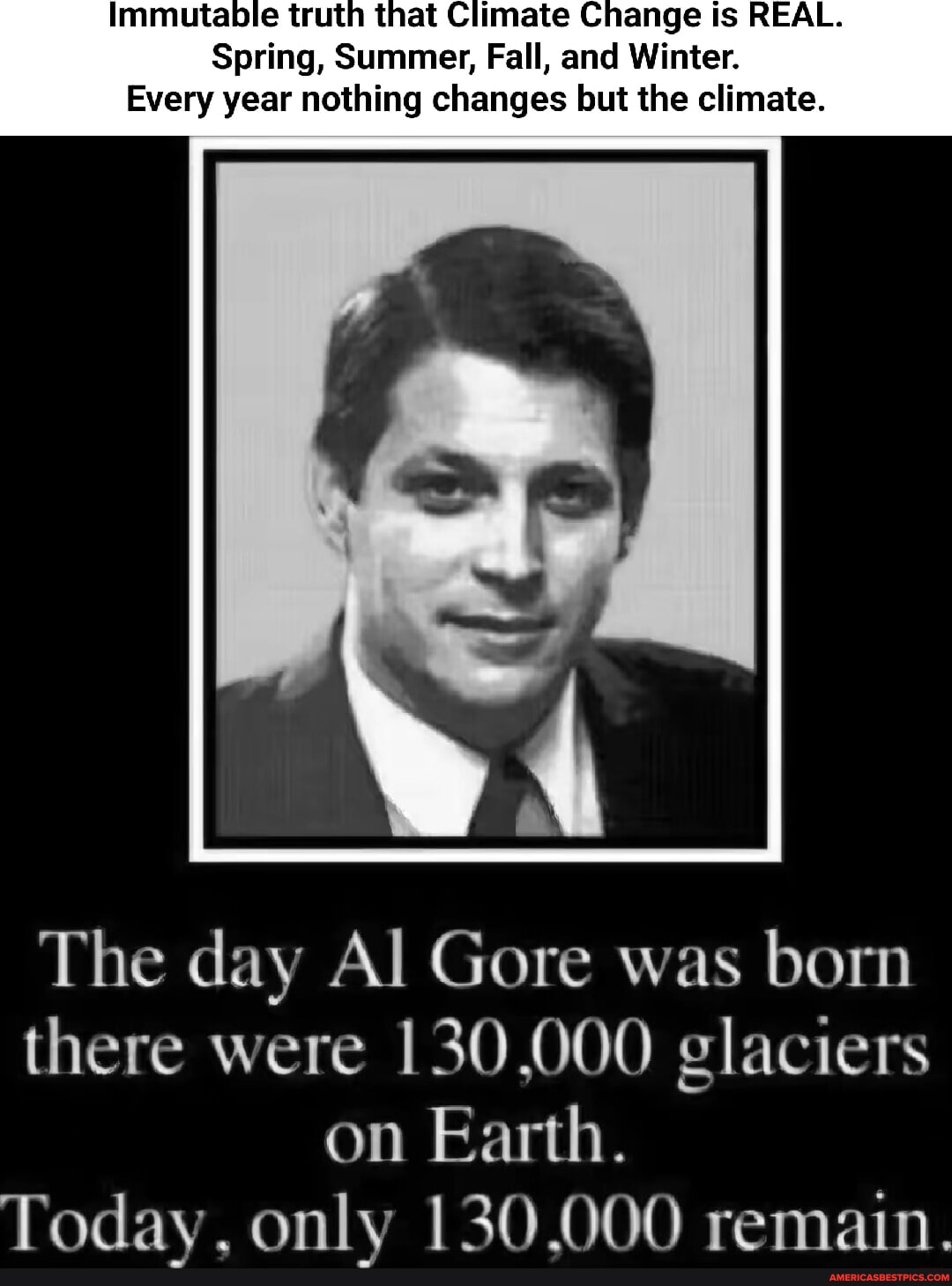 Immutable truth that Climate Change is REAL. Spring, Summer, Fall, and ...