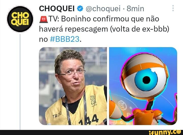 CHOQUEI & ochoquei - 8min TV: Boninho confirmou que não haverá ...