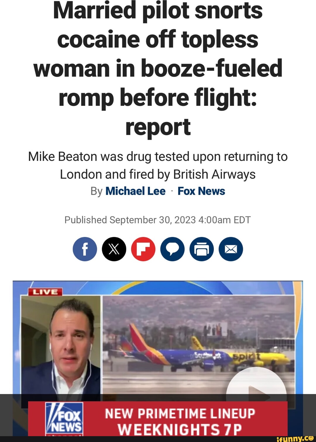 Married pilot snorts cocaine off topless woman in booze-fueled romp ...