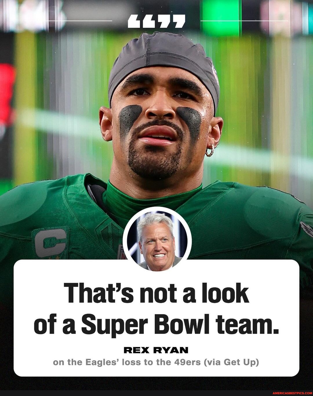 Rex Ryan on the Eagles 👀 - That's not a look of a Super Bowl team. REX ...