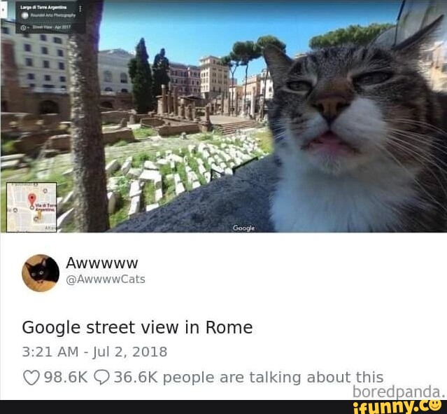 Google street view in Rome AM - Jul 2, 2018 98.6K 36.6K people are ...