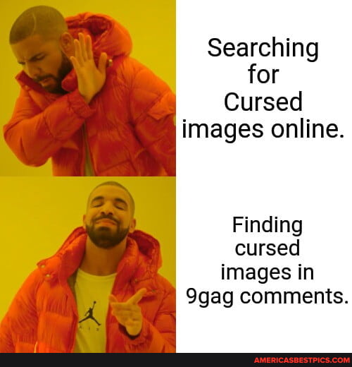 Searching for Cursed images online. Finding cursed images in 9gag ...