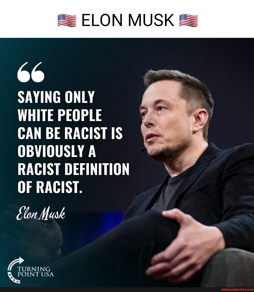 ELON MUSK SAYING ONLY WHITE PEOPLE CAN BE RACIST IS OBVIOUSLY A RACIST ...