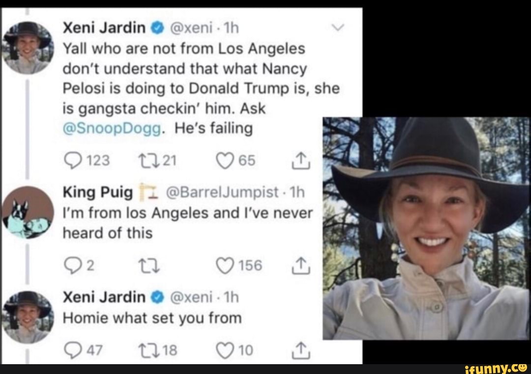 Xeni Jardin a m' " Yall who are not from Los Angeles don't understand ...