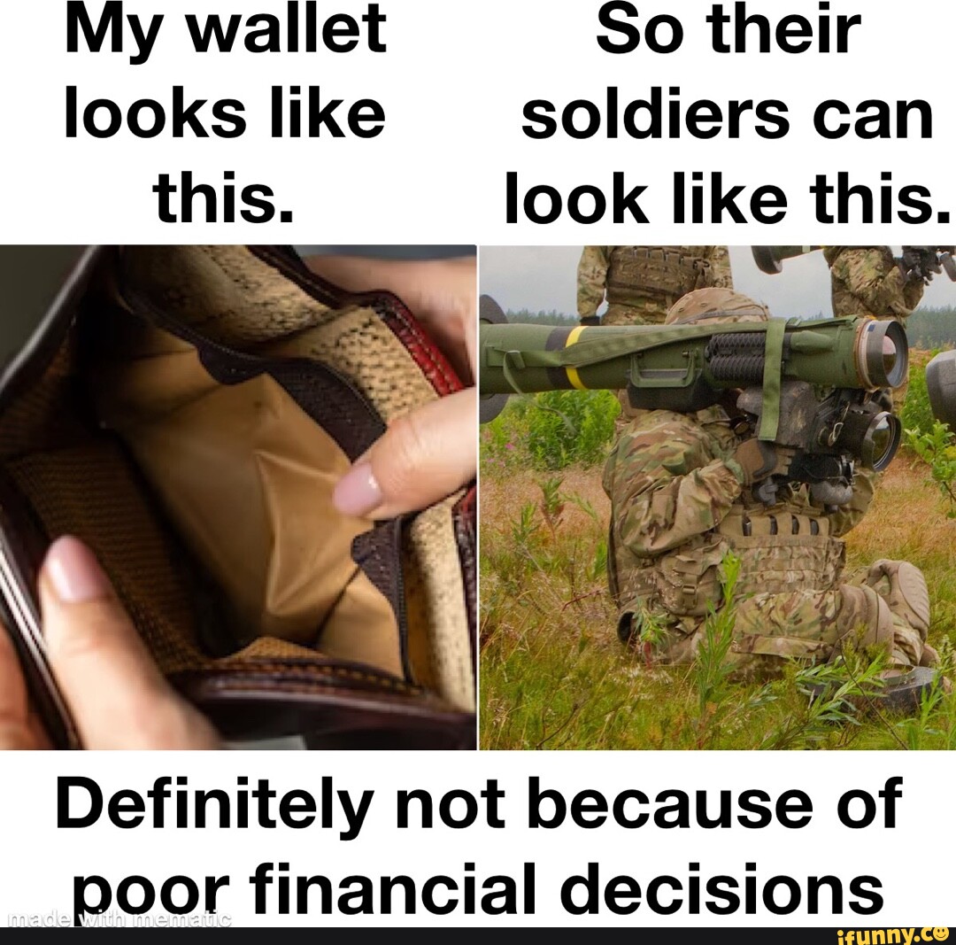 My wallet o their looks like soldiers can this. look like this ...