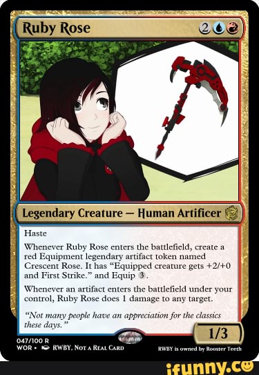 Fake RWBY MTG Cards (WIP Set Idea; will eventually update) - 'Whenever ...