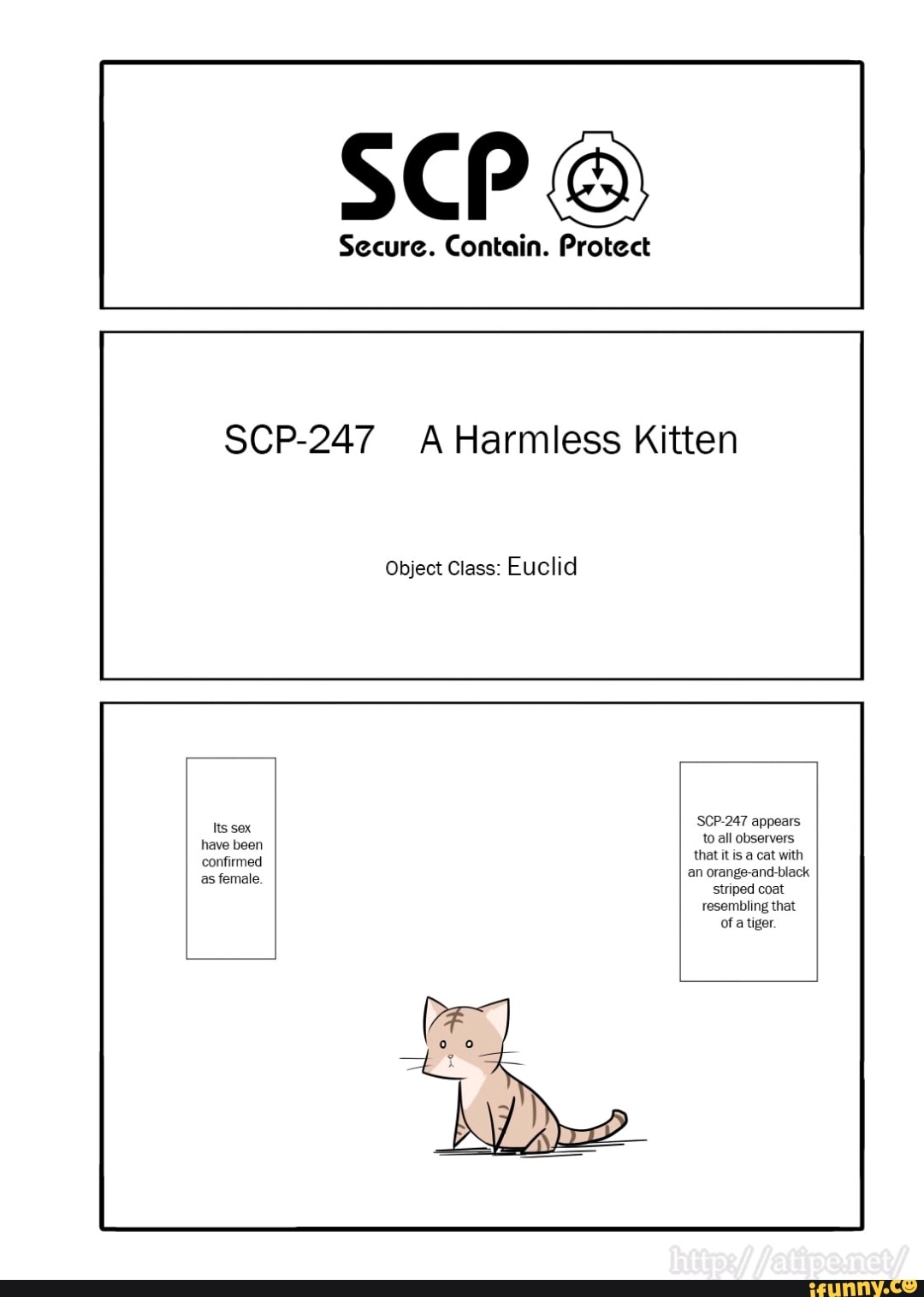 Secure. Contain. Protect SCP-247 A Harmless Kitten Object Class: Euclid - iFunny