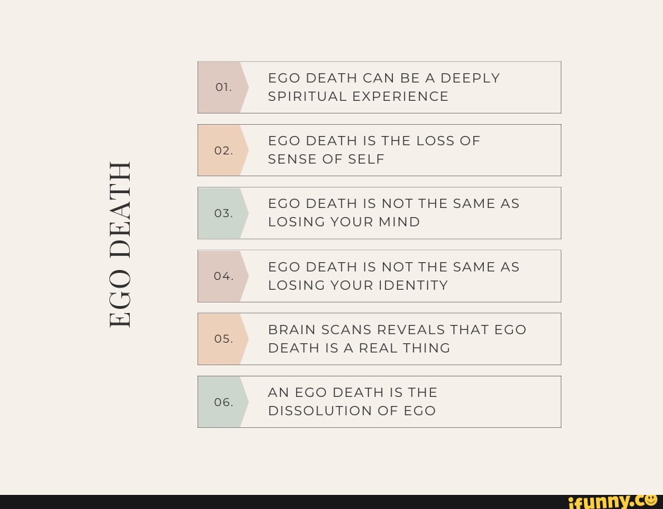 EGO DEATH CAN BE A DEEPLY SPIRITUAL EXPERIENCE \ EGO DEATH IS THE LOSS ...
