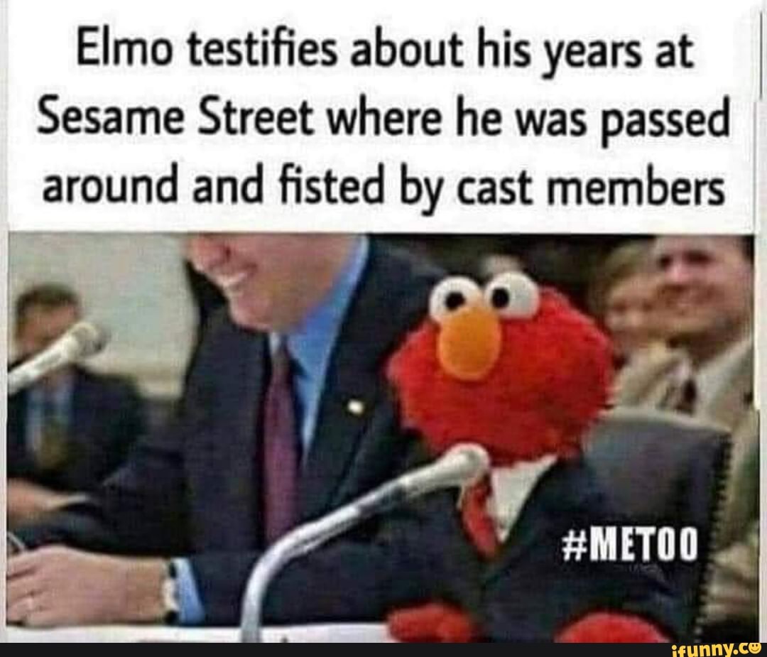 Elmo testifies about his years at Sesame Street where he was passed ...