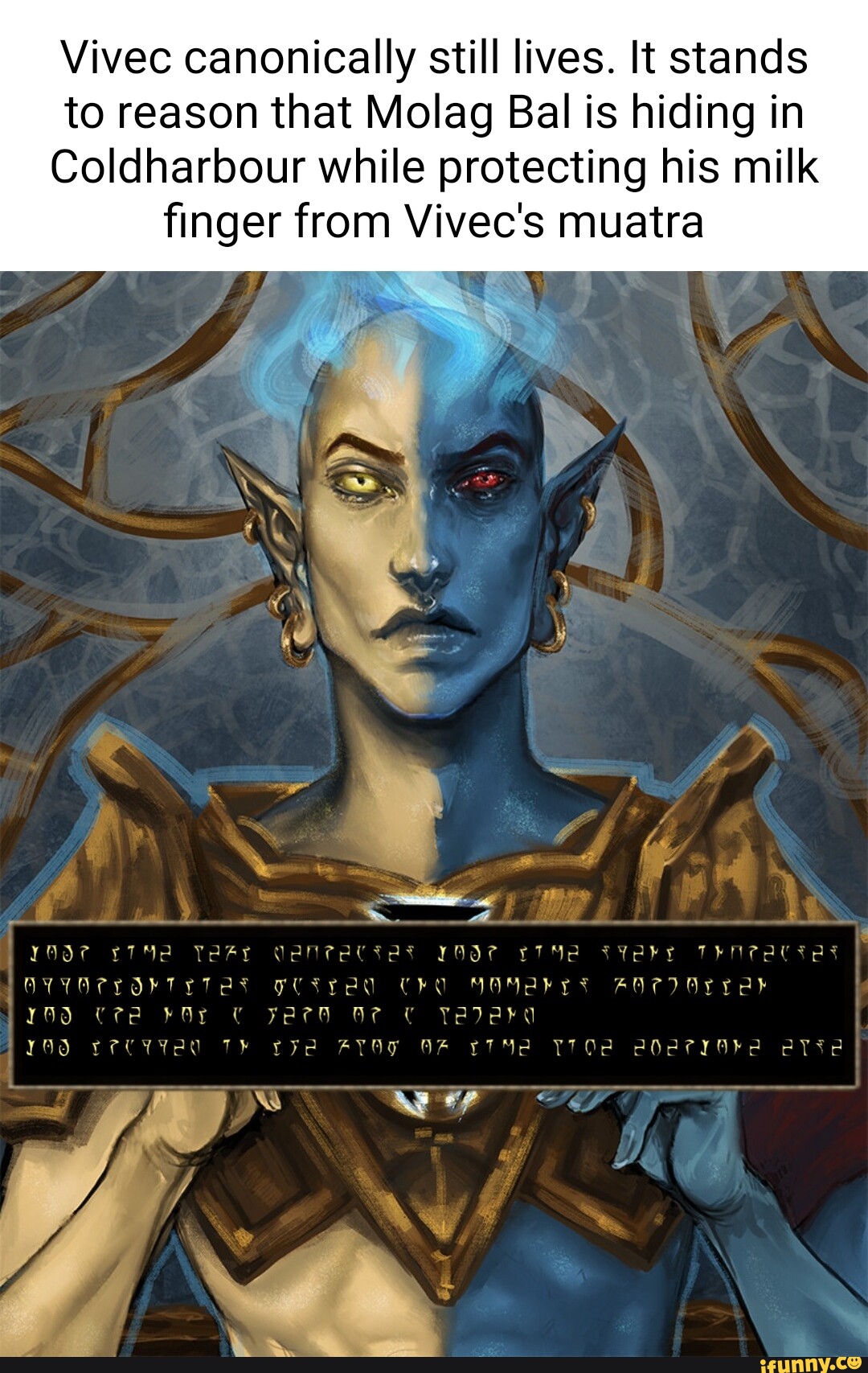 Vivec canonically still lives. It stands to reason that Molag Bal is ...