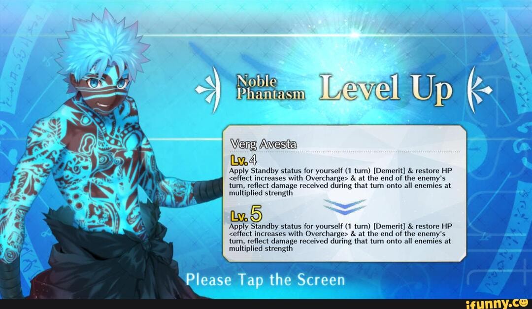 NP5 Angra! - Verg Avesta 4 Level Up Apply Standby status for yourself (1 turn) [Demerit ...