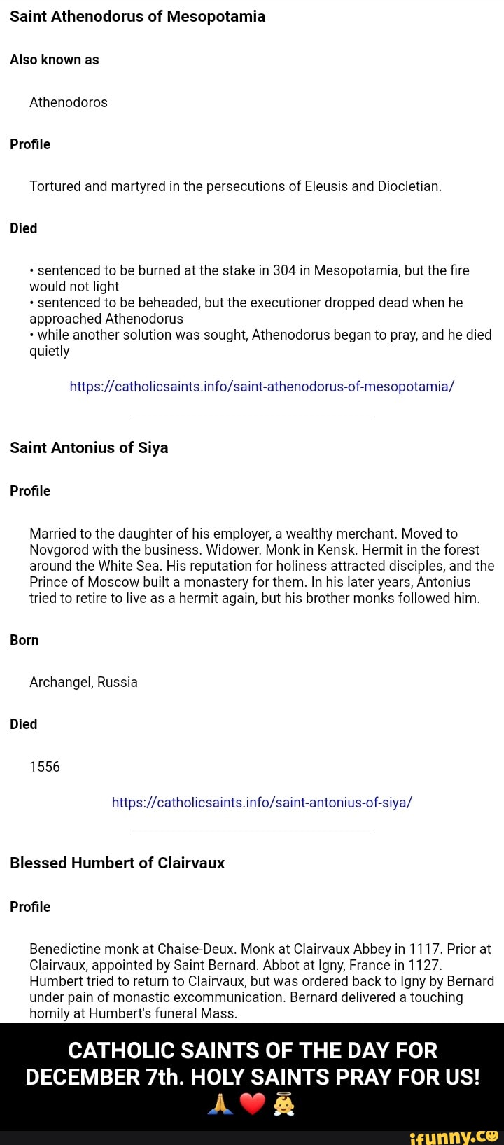Saint Athenodorus of Mesopotamia Also known as Athenodoros Profile ...