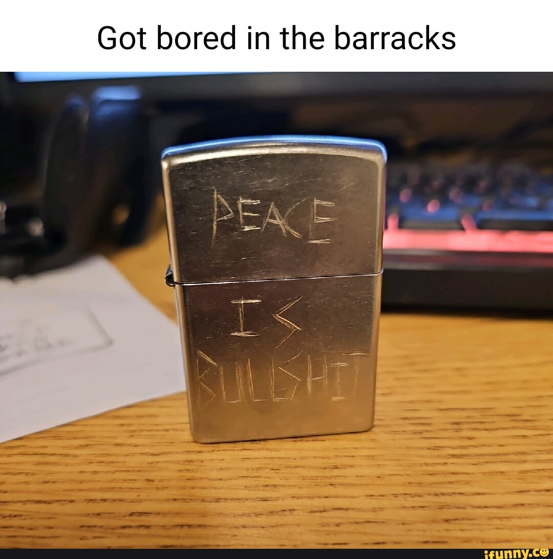 Got bored in the barracks - iFunny
