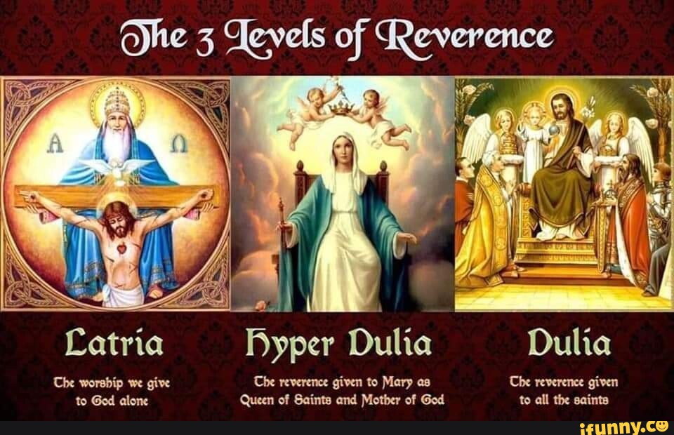 Reverence Catria Ayper Dulia Dulia Che worship we give The reverence ...