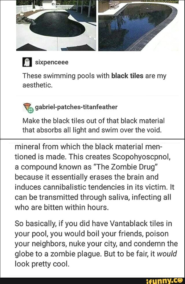 FL sixpenceee These swimming pools with black tiles are my aesthetic ...