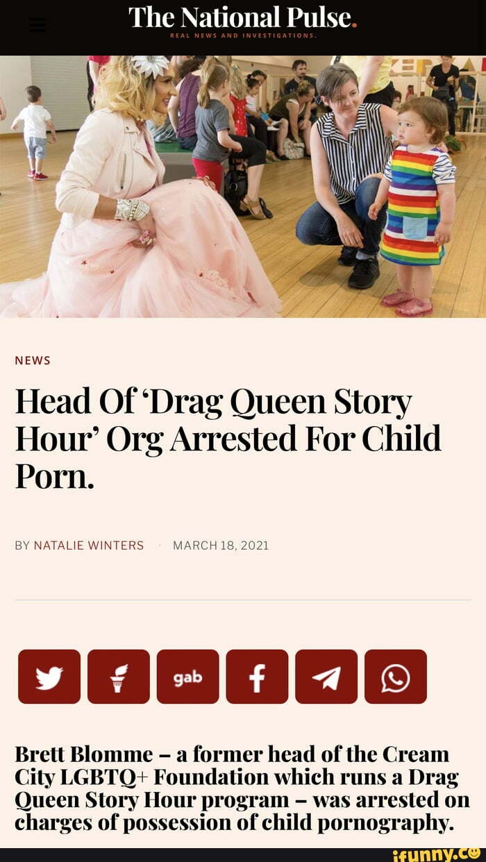 The National Pulse NEWS Head Of 'Drag Queen Story Hour' Org Arrested ...