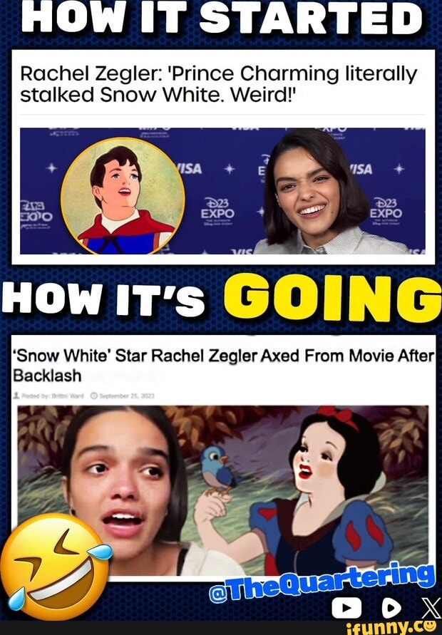 HOW IT STARTED Rachel Zegler: 'Prince Charming literally stalked Snow ...