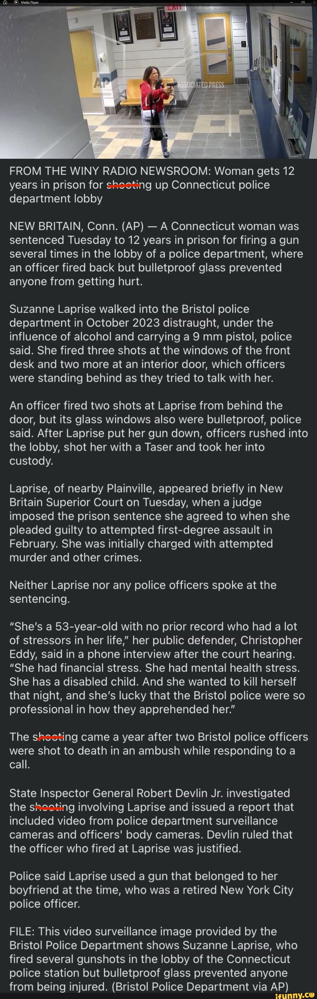 FROM THE WINY RADIO NEWSROOM: Woman gets 12 years in prison for ...