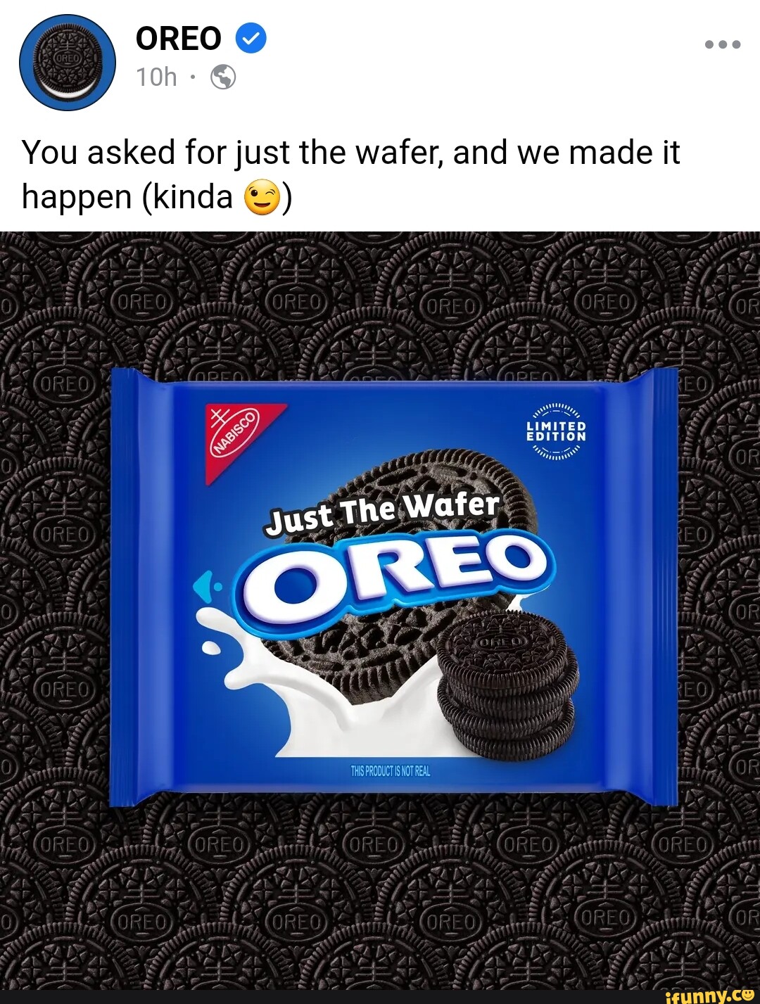 OREO @ You asked for just the wafer, and we made it happen (kinda just ...