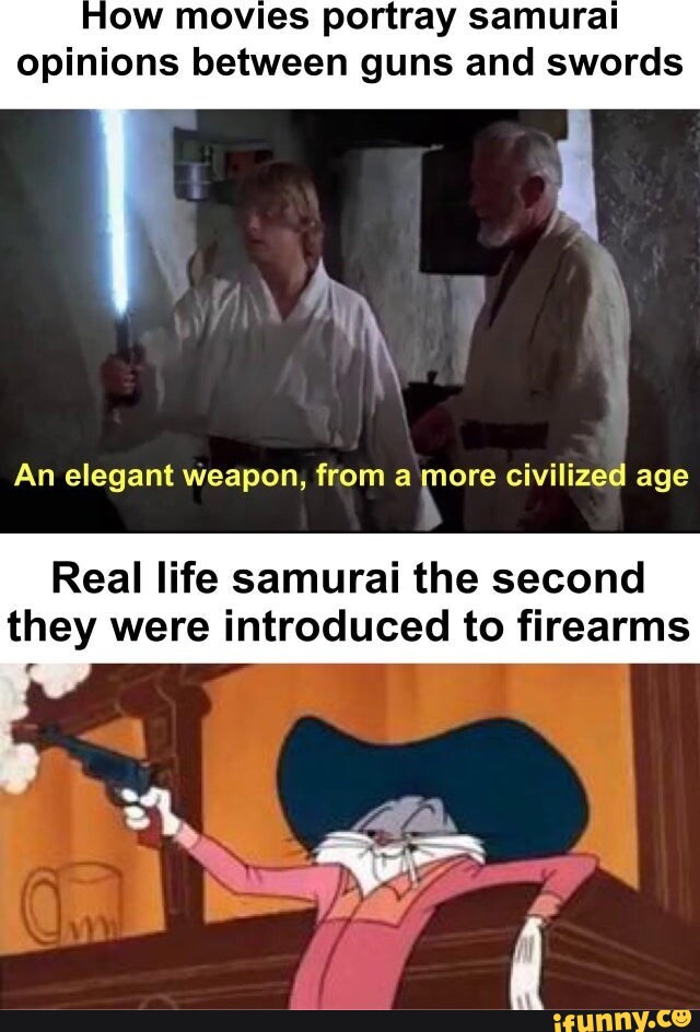 Ow movies portray samural opinions between guns and swords An elegant ...