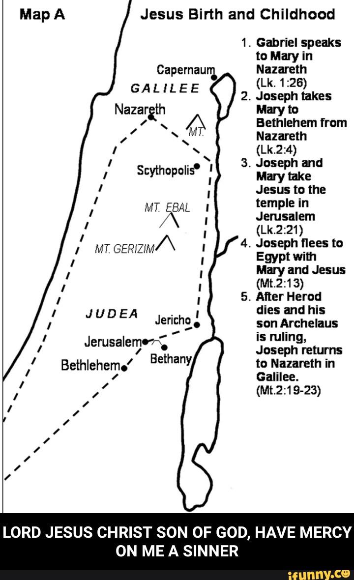 MapA Capernaum, GALILEE Nazareth MT EBAL JUDEA Jericha Jerusaleme7 ...