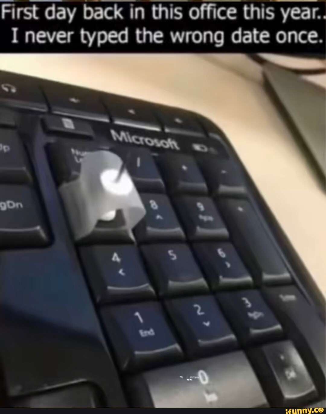 First day back in this office this year.. I never typed the wrong date ...