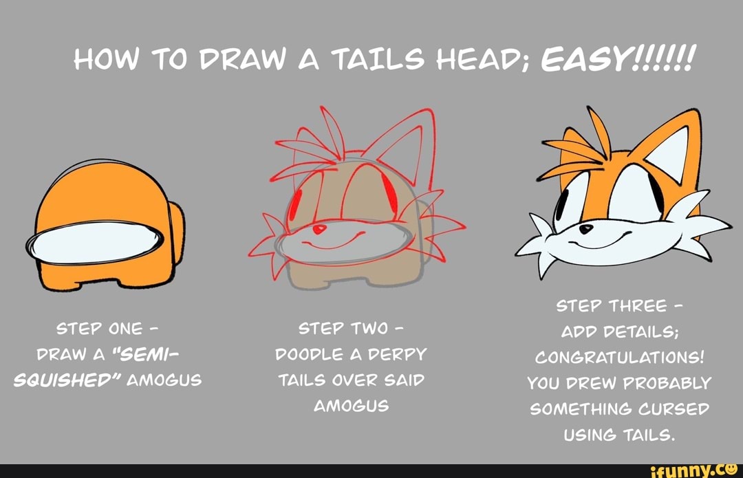 HOW TO DRAW A TAILS HEAD; EASYIIMMH STEP ONE - STEP TWO - DRAW A "SEMI ...
