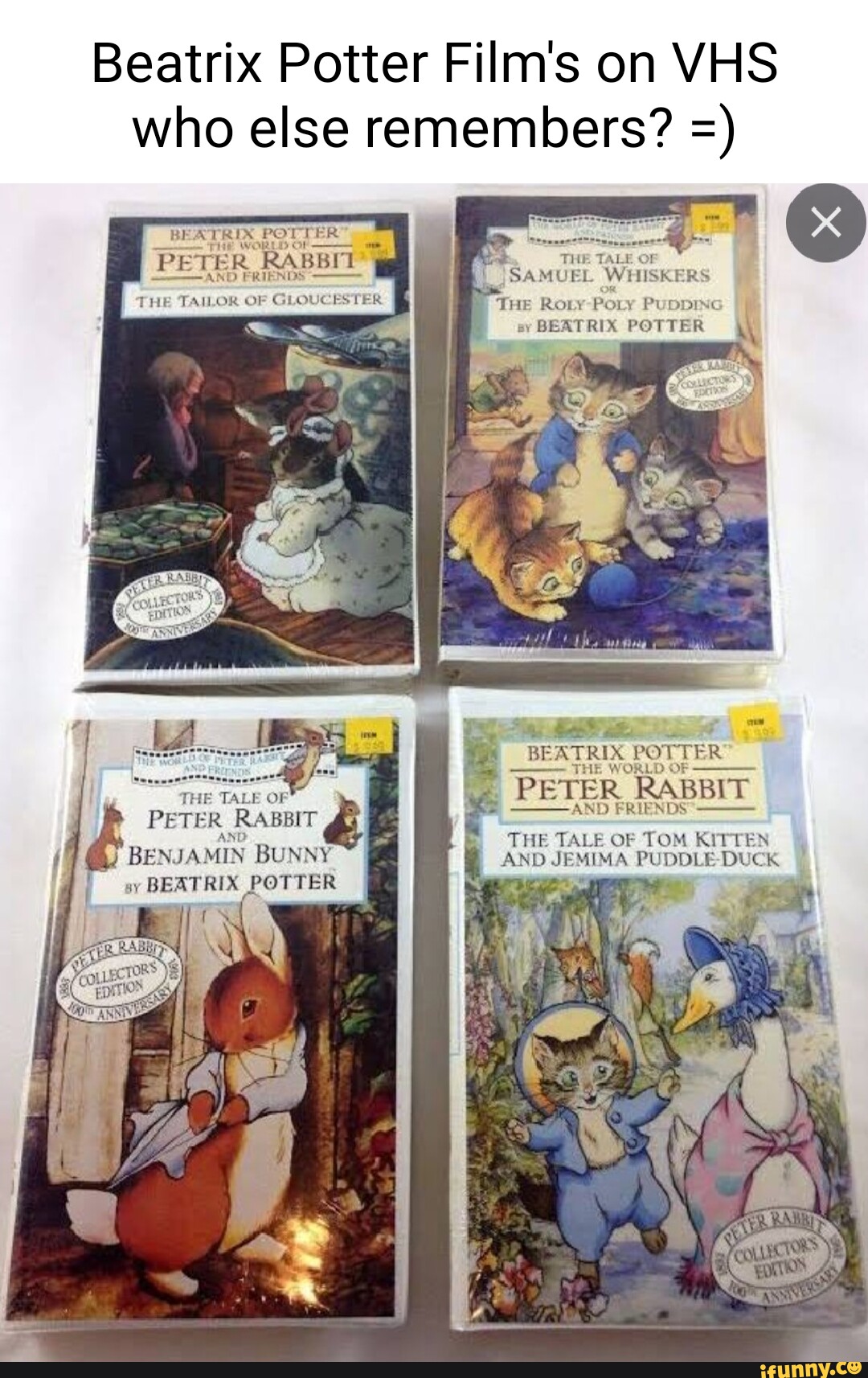 Beatrix Potter Film's on VHS who else remembers? __BE ATR TER" THE TALE ...