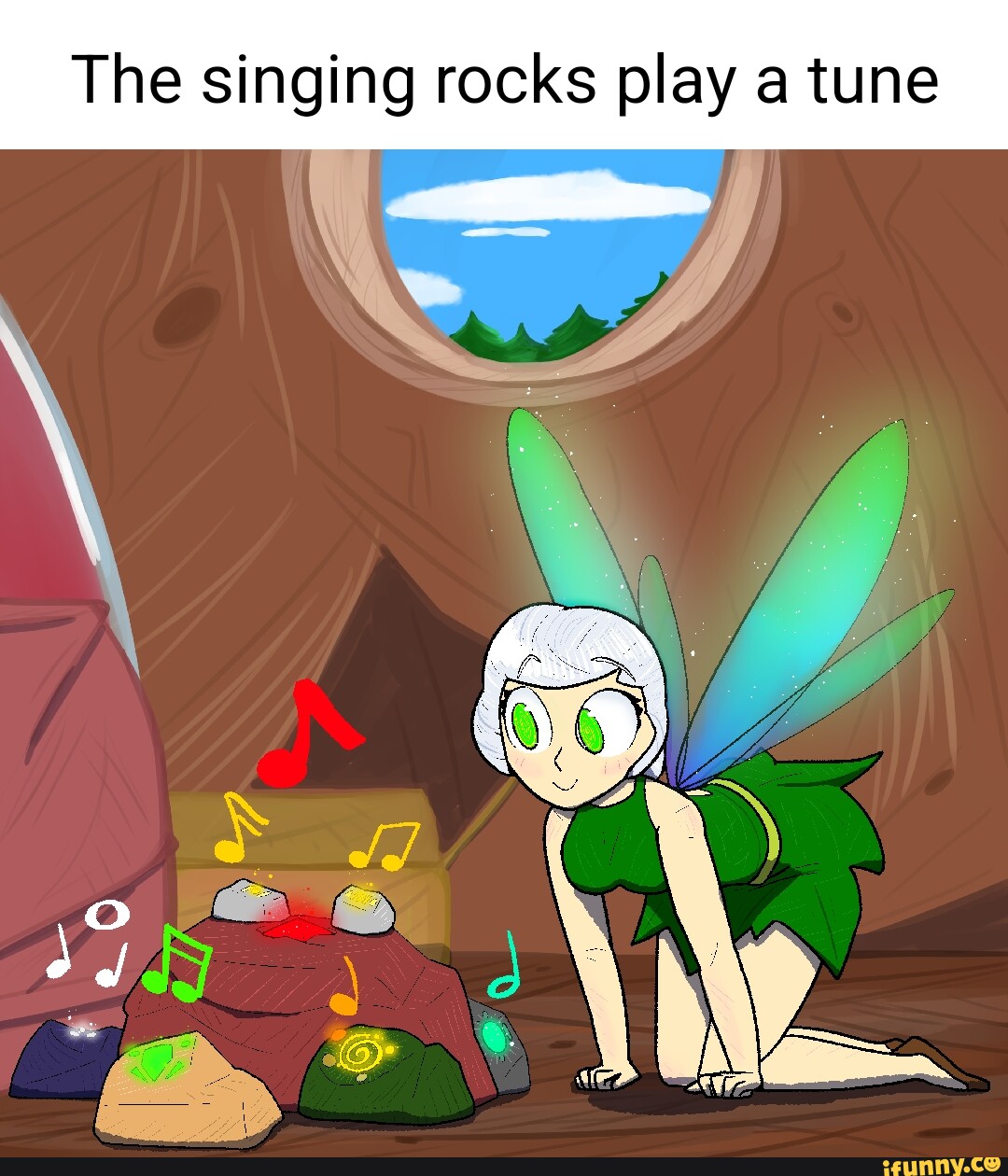 The singing rocks play a tune - iFunny