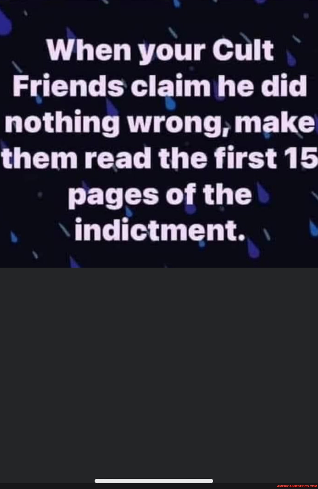When your Cult Friends claim he did nothing wrong, make them read the ...