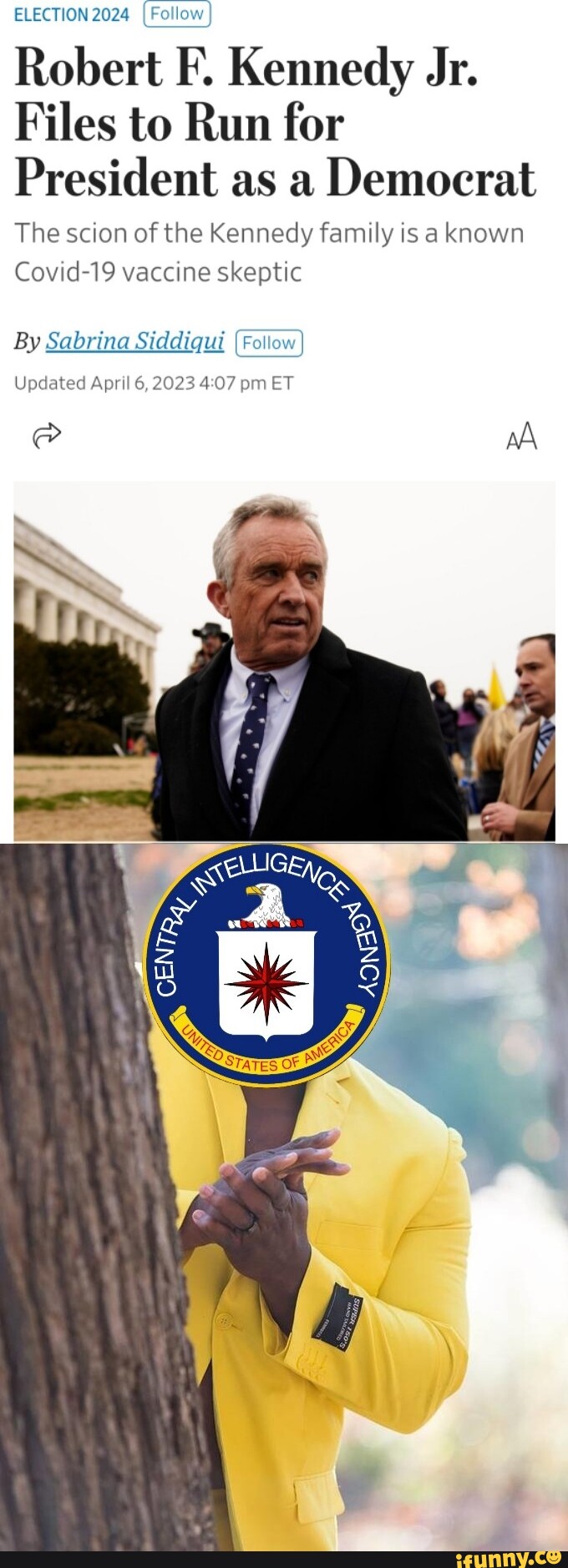 ELECTION 2024 I Follow Robert F. Kennedy Jr. Files to Run for President ...