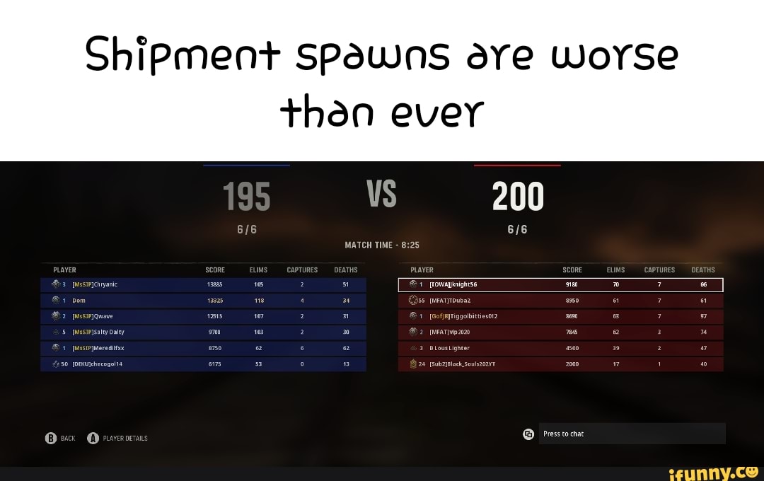 Shipment SPawns are worse +han ever 200 - iFunny